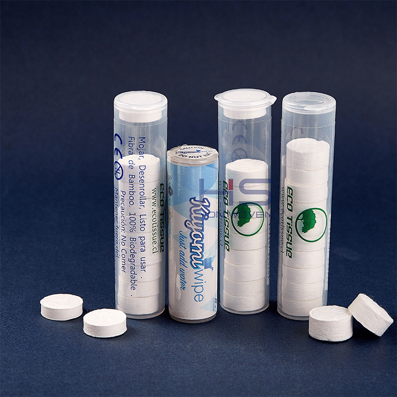 China Disposable Biodegradable Compressed Tissue with Tube Dispenser ...